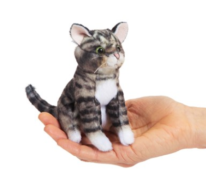 Folkmanis – Tabby Cat Finger Puppet – Poppy Shop Toys & Gifts